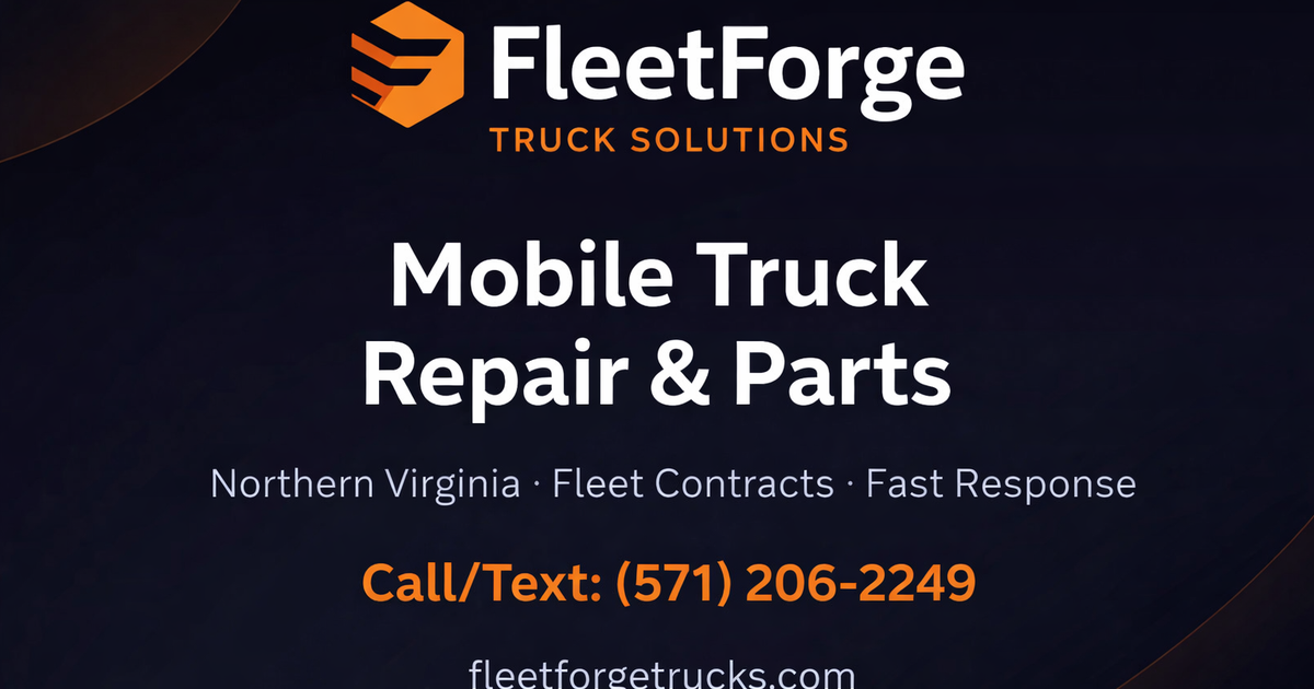 FleetForge Truck Solutions | Mobile Truck Repair & Parts